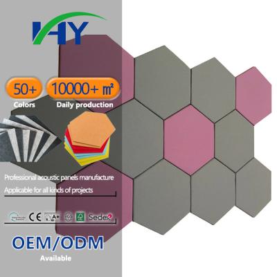 China Wall Decor Hexagon Acoustic Panels for Office Space Renovation for sale