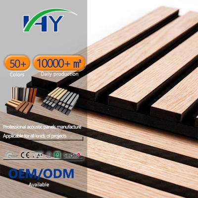 China Wood Slat Acoustic Panel For Architectural Acoustics And Interior Design for sale