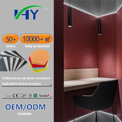 China Custom Designs Acoustic Wall Panel Flame Retardant For Sound Absorption for sale