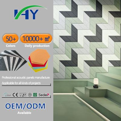 China Custom Fit Acoustic Wall Panel With Recycled PET And Sound Absorbing Qualities for sale