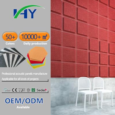 China Recycled PET Acoustic Wall Panel With Custom Sizes And Sound Absorbing Performance for sale
