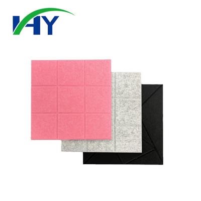 China Sound Absorbing And Flame Retardant Acoustic Wall Panel Made From Custom PET for sale