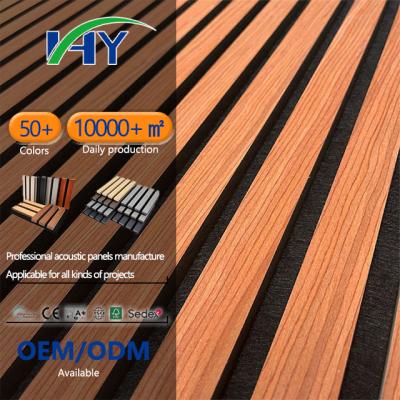 China Eco Friendly Wood Slat Acoustic Panel With Sound Absorption And Custom Design for sale