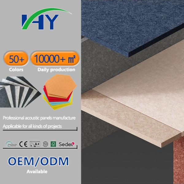 Quality Custom Thickness PET Acoustic Panels For Bass Trap Applications for sale