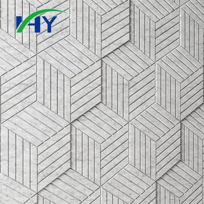China Custom Size PET Acoustic Panels For Restaurant Open Ceiling Design for sale