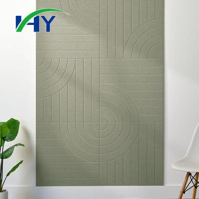 China Custom Embossed PET Acoustic Panels For Museum Quiet Galleries for sale