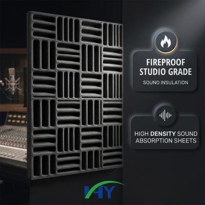 China Industrial Acoustic Foam Panels Customized PET Fire Resistant Bulk Supply for sale