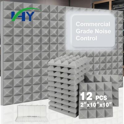 China Fire Retardant Acoustic Foam Panels Wholesale PET Self Adhesive Wall Mount for sale