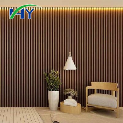 China Wood Slat Acoustic Panel OEM Production Fire Retardant Veneer Core for sale