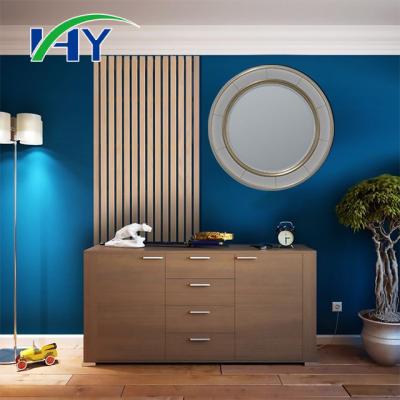 China Wood Slat Acoustic Panel Custom Wood Veneer And PET Felt System for sale