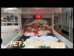 2420x1220mm pet acoustic panels home decoration sound proofing wall panel color customized