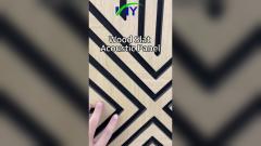 Wood Slat Acoustic Panels - Detail Show