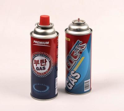 China 400ml portable camping butane gas canister manufacturing for sale