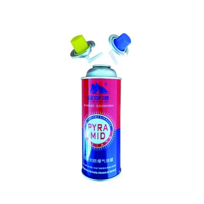 China Disposable butane gas cartridge 220g and cast iron aerosol canister for sale