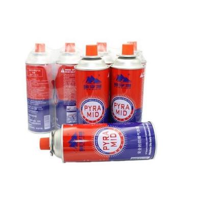 China 400ml 227g portable camping butane gas canister manufacturing for sale