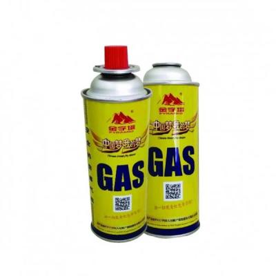 China Butane Gas Canister Tinplate Paint Aerosol Spray Can for sale