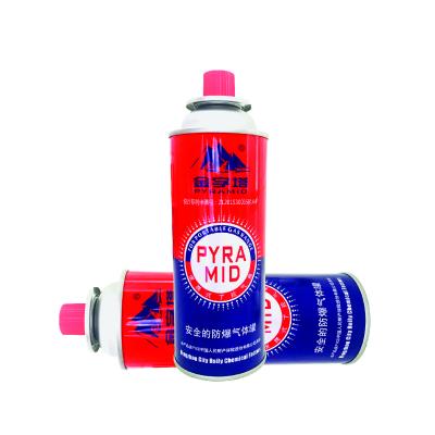 China Disposable butane gas cartridge 220g and cast iron aerosol canister for sale