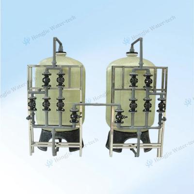 China Automatic PLC Control Water Softener System With FRP Resin Tank Ion Exchange Resin for sale