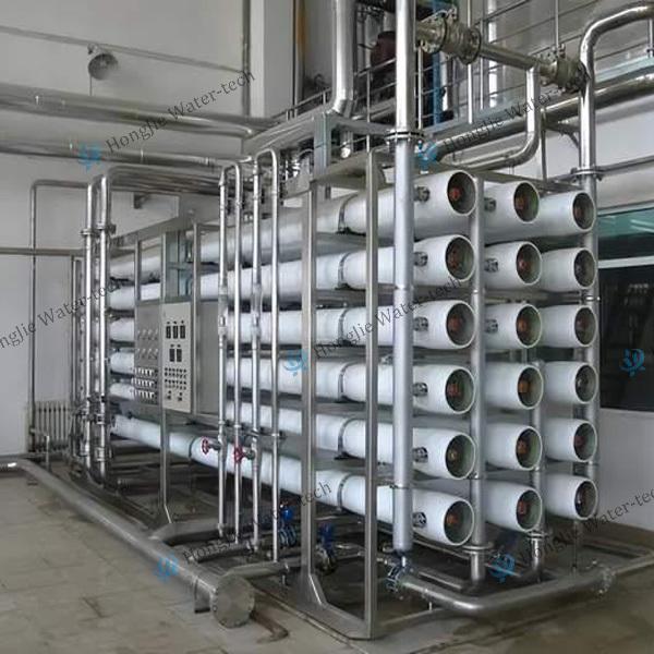Quality 2 Stage Reverse Osmosis Industrial Water Treatment System 380V PLC Controlled for sale