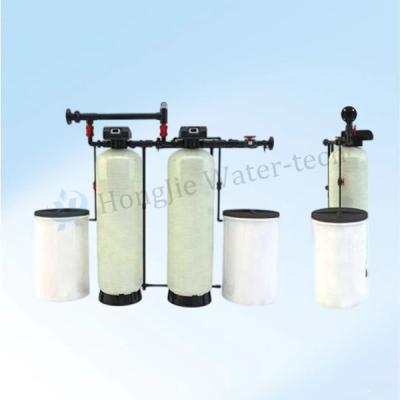 China Automatic PLC Control Water Softener System With FRP Resin Tank Ion Exchange Resin for sale
