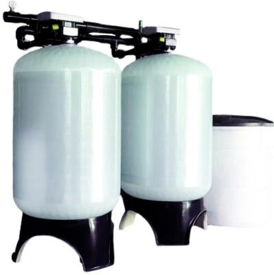 China Automatic PLC Control Water Softener System With FRP Resin Tank Ion Exchange Resin for sale