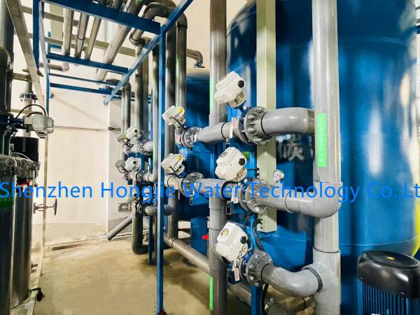 Quality 10T/H Industrial RO Water Purification System with Conductivity < 10μs/cm and Full Automatic PLC Control for Aquarium and Aquaculture for sale
