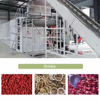 China Lucht het Verwarmen Ononderbroken Transportbanddrogers voor Kruidenfruit en Groente Te koop