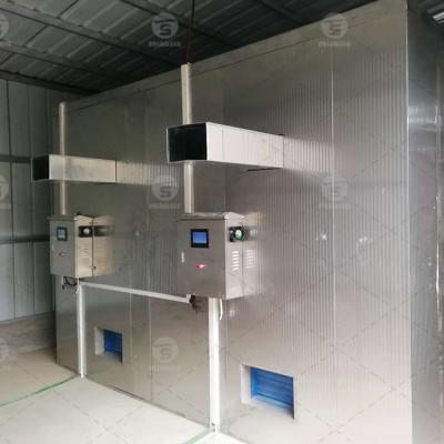 Cina Asciugatrice alimentare in acciaio inossidabile da 1 a 5 tonnellate di capacità Pompa di calore Asciugatrice di coriandolo in vendita