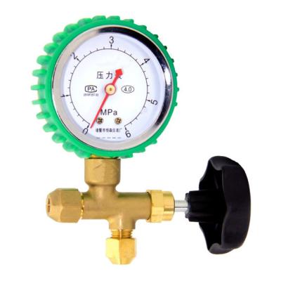 Chine Indicateur de pression divers simple en laiton à trois voies non toxique des pièces de réfrigération à vendre