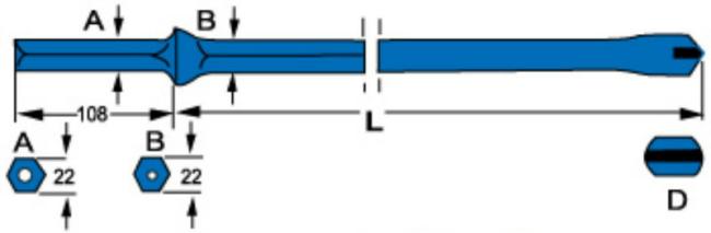 Mining Integral rock drill steel rod/Plug hole drill rod for quarrying