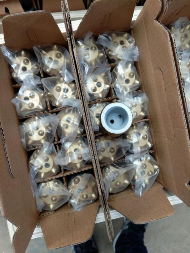 11 Deg Taper Button Drill Bit For Rock ,Long/short skirt ,hex22rod,Forging Processing Type