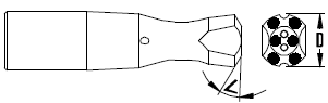 R32 Reaming button bit Pilot adaptor