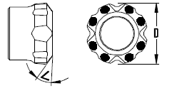 R32 Reaming button bit Pilot adaptor