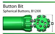 Drilling Tools Button Drill Bit Convex Face 76mm 64mm T38 Button Bit
