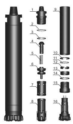 A 10 pollici giù il rendimento elevato del martello del foro in sovraccarico 6 mesi di garanzia