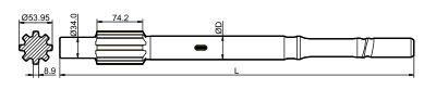 Premium Steel Anti-Fatigue Cop1238 T38 T45 T51 Drill Shank Adapter For Rock Drill