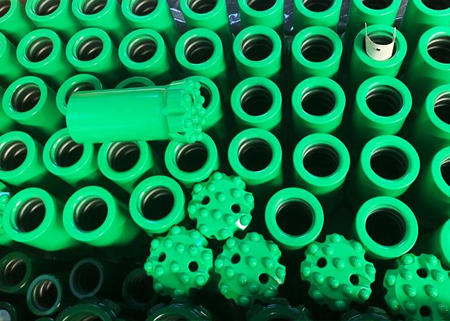 89mm T51 Flat face button bits For mining Quarrying Threaded Rock Drilling Button Bit 1
