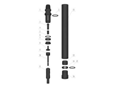 China DTH Hammer High Air Pressure Rock Blasting Water Well Drilling DTH Hammer for sale