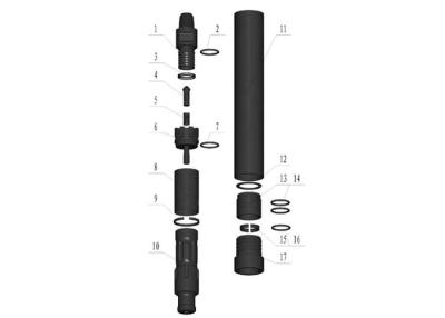 China DTH Hammer High Air Pressure Rock Blasting Water Well Drilling DTH Hammer for sale