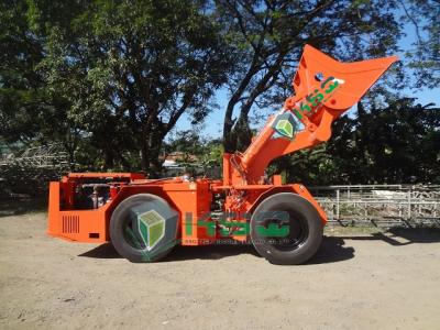 China Underground Mining Load Haul Dumper with Concrete Shotcrete Robot Arm, KSQ RL-2 LHD for sale