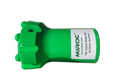 China El moler del CNC de T38 102m m y broca del botón del proceso del tratamiento térmico en venta
