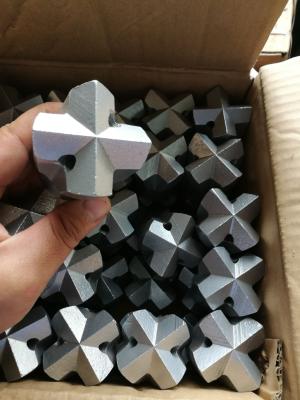China Tapered High Speed Cross Bits Button Drill Bit For Rock Drilling for sale