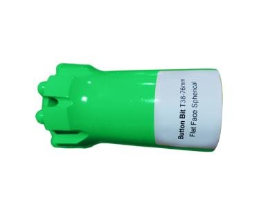 China T38 76mm Rock Drilling Tools Flat Face Standard Skirt Threaded Button Bit for sale