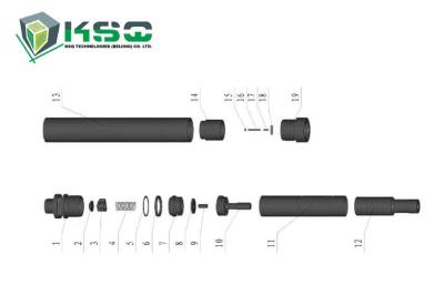 Cina Strumenti di perforazione di DTH80 DTH, strumenti del martello pneumatico di carburo di tungsteno in vendita