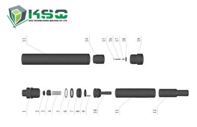 Cina Martello brevettato di processo DTH90-I di trattamento termico degli strumenti di perforazione di DTH in vendita