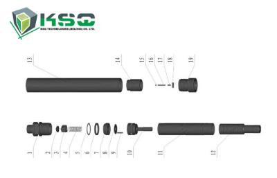 China Caja del pistón martillo/DTH4.5-10 de las herramientas de perforación de la explotación minera de subterráneo DTH DTH4.5 en venta