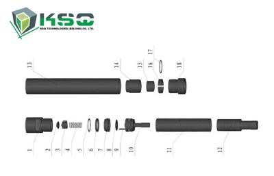 China Caja del pistón martillo/DTH4.5-10 de las herramientas de perforación de la explotación minera de subterráneo DTH DTH4.5 en venta