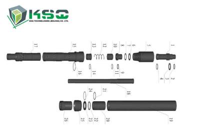 Cina CNC che macina giù la metropolitana dell'adattatore degli strumenti di perforazione del foro DTH per il martello DTHF335 in vendita
