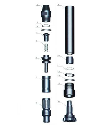 China Agujero profundo DTH de la presión de aire de la serie del SD el alto martilla los pedazos de botón para minar y la perforación de roca sin modelo de la válvula de pie en venta