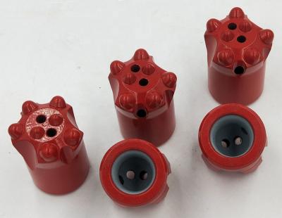 China Bocado de botão 4 da linha do aço carbono 38mm/7 botões para o sopro da mineração do minério à venda